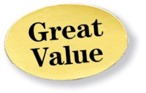 P151-GV – “GREAT VALUE” LABELS